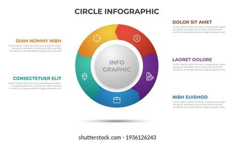 Points Infographic Template Circle Layout Stock Vector Royalty Free Shutterstock