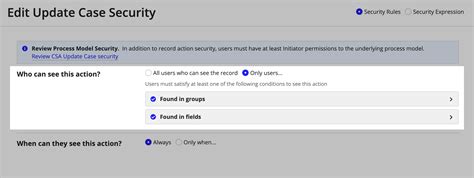Record Action Security Appian Records