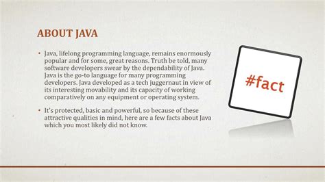 Ppt 10 Facts About Java Programming Language Powerpoint Presentation