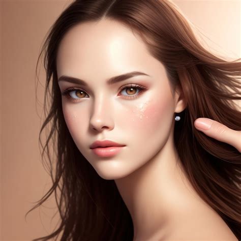 Premium Ai Image A Woman Is Getting Her Hair Done In A Digital Art Style