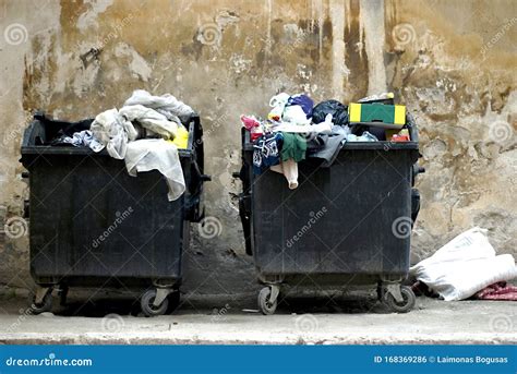 Garbage Containers Full Overflowing Stock Photo CartoonDealer Com