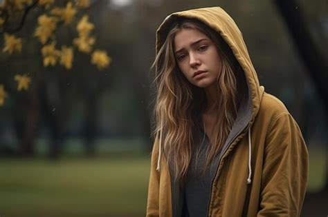 Premium Ai Image Generative Ai Image Of Introverted Girl Alone In