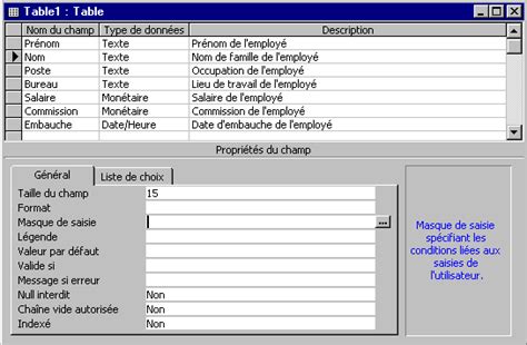 Microsoft Access Tables
