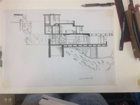 Falling Water Cross Section