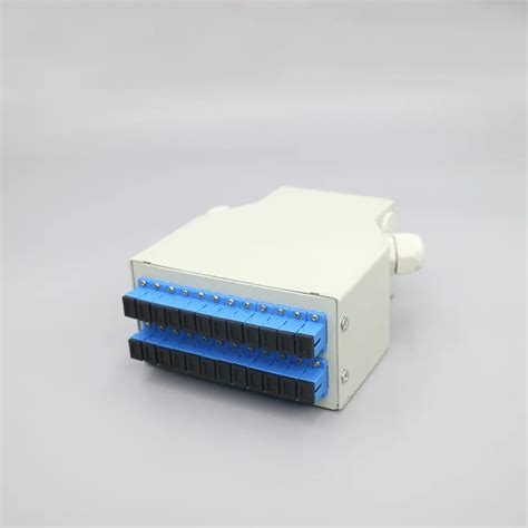 Card Type 8 12 24 48 Core Din Terminal Box Din Rail Plc Splitter Odf