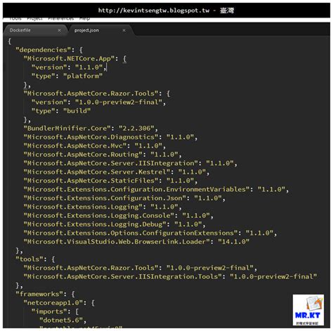 mrkt 的程式學習筆記 docker for windows 與 asp core part 2 使用指令碼建立 image