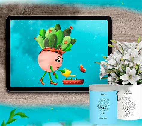 Flora Character Design On Behance