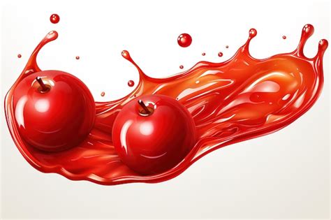 Premium Vector Tomatoes Splash Red Liquid Isolated Realistic 3d Vector