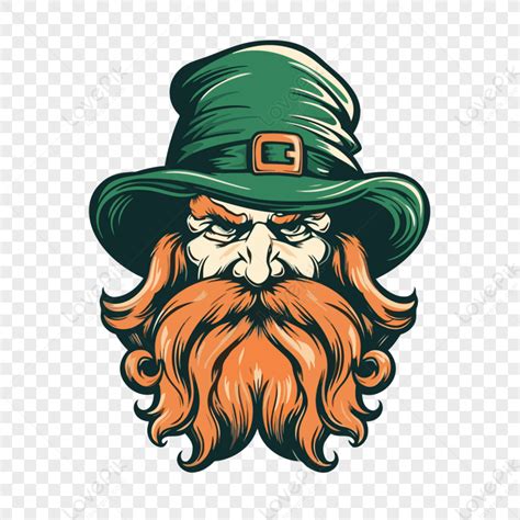 레프리콘 수염 벡터만화상표클립 아트 Png 일러스트 무료 다운로드 Lovepik