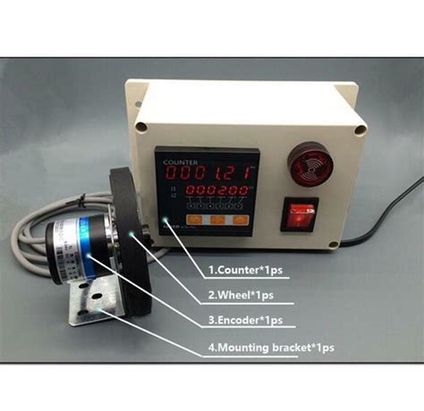 Meter Counter 300ppr Rotary Encoder Wheel Roll Digital Electronic Length Measure Ebay