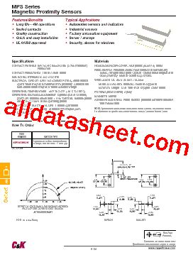 MPS Datasheet PDF C K Components