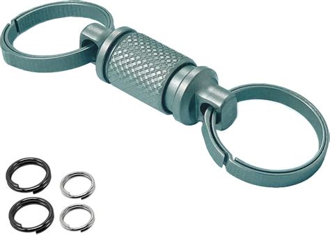 Uyxinone Titanium Quick Release Key Chain Detachable Pull Out Key Clip