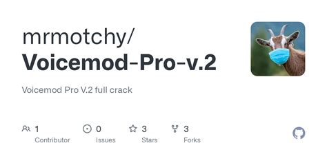 GitHub Mrmotchy Voicemod Pro V Voicemod Pro V Full Crack
