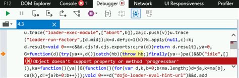 Ie Issue Help With Js Api 43 Error Object Doe Esri Community