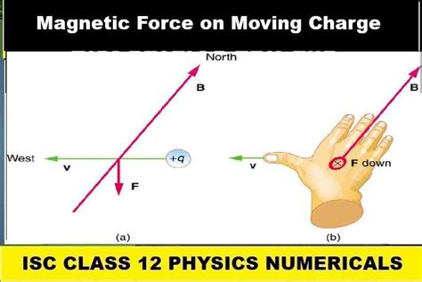 Magnetic Force On Moving Charge Numerical Class 12 Nootan Isc Physics
