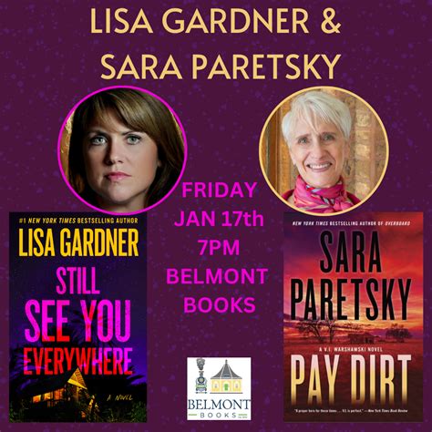 Sara And Lisa Gardner At Belmont Books Sara Paretsky