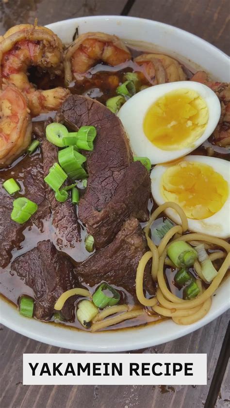 Yakamein Soup Recipe