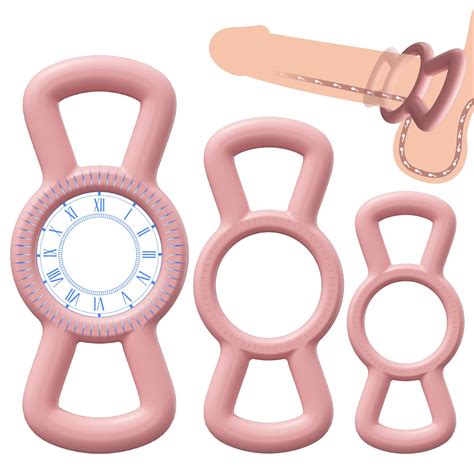 Silicone Sex Toys Penis Ring Set With 3 C Ring Set Helps Create Firmer And Thicker