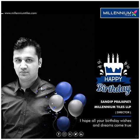 Happy Birthday Mr Sandip Prajapati Millennium Tiles