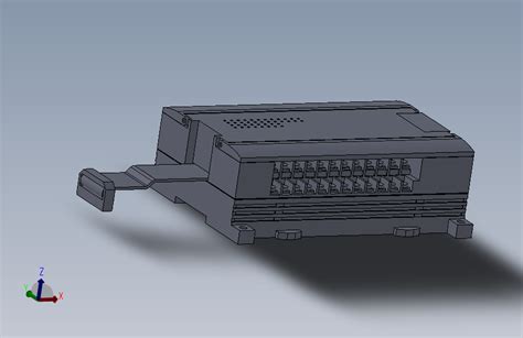 Plc可编程控制器扩展模块cp1w40edtsolidworks 2020模型图纸下载 懒石网