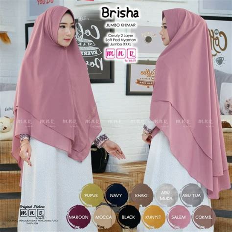 Jual Brisha Hijab Instan Jumbo Shopee Indonesia