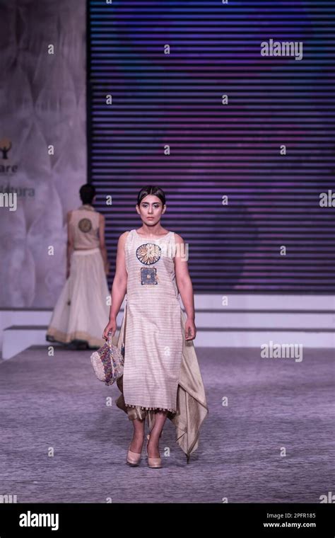 Dhaka Bangladesh 17th Mar 2023 A Model Walks The Runway At The