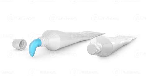 Tube Of Toothpaste And Squeeze Toothpaste Out Of A Toothpaste Tube On A