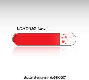 Love Loading Progress Bar Design Stock Vector Royalty Free 662401687 Shutterstock