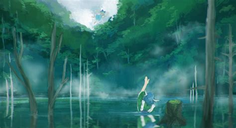 Cirno And Wakasagihime Touhou Drawn By Haruakionkaiplanaria