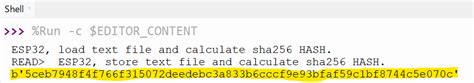 MicroPython的午睡 113 ESP32版hashlib使ってsha256を計算 デバイスビジネス開拓団