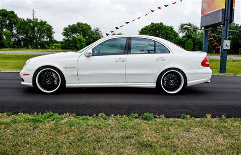 Mercedes Benz W211 E55 Amg White On Black Benztuning
