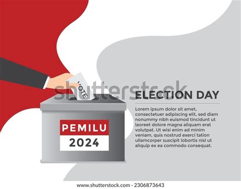 Indonesia Election Day 2024 Pemilu Indonesia Stock Vector Royalty Free