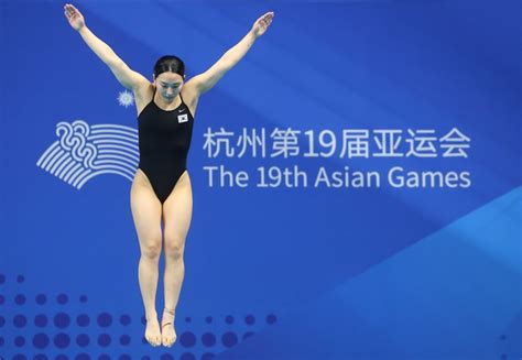 김수지 다이빙 여자 1m 스프링보드에서 동메달[항저우ag] 파이낸셜뉴스