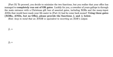 Solved Part A Find The 3 Level Function F That Corresponds