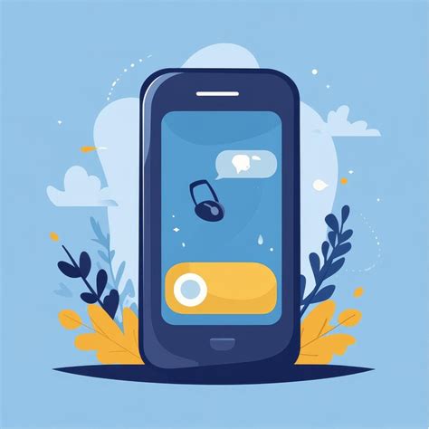 Smartphone With Lock Icon On Screen Vector Illustration In Flat Style Premium Ai Generated Image