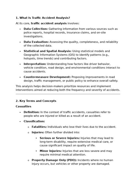 Traffic Accident Analysis Pdf Traffic Collision Road Traffic Safety