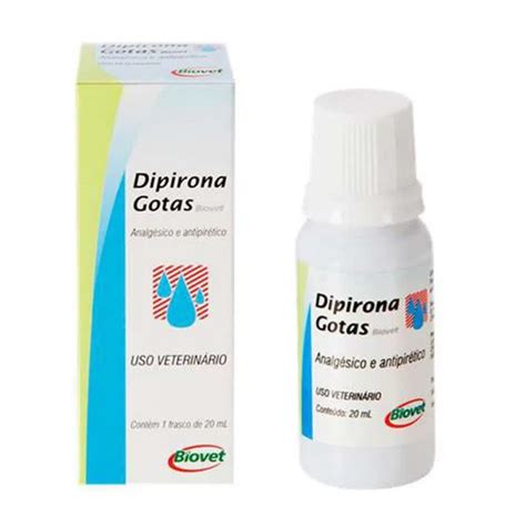 Dipirona Gotas Veterinária Alívio Da Febre E Dor