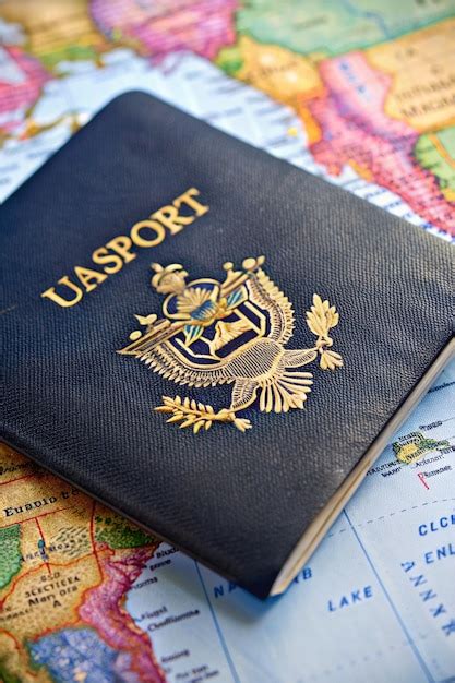 Usa Visa In A Passport Background Usa Visa In A Passport Travel