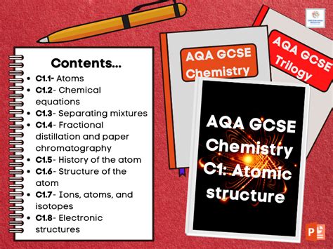 C1 Atomic Structure Bundle AQA 9 1 GCSE Chemistry Teaching Resources
