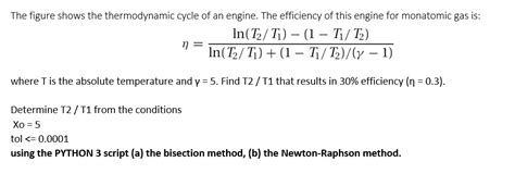 Solved Using The Python 3 Script A The Bisection Method And B
