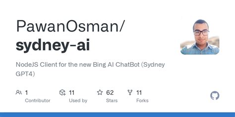 Github Pawanosmansydney Ai Nodejs Client For The New Bing Ai Chatbot Sydney Gpt4