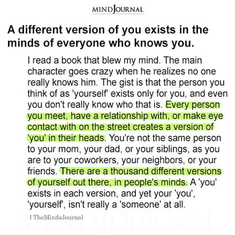 a different version of you exists deep quotes