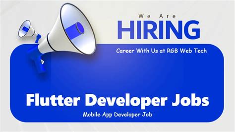Flutter Developer Job Vacancy At Rgb Web Tech
