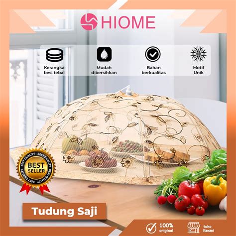 Jual Hiome Tudung Saji Lipat Renda Payet Cantik Food Cover Serbaguna
