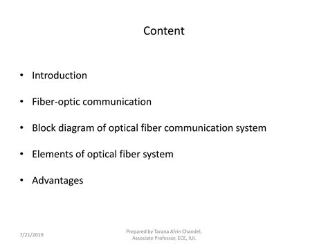Optical Fiber Communication System Pptx