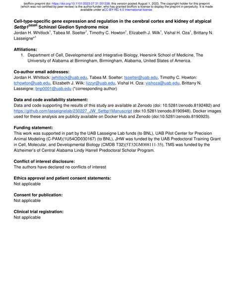 Pdf Cell Type Specific Gene Expression And Regulation In The Cerebral