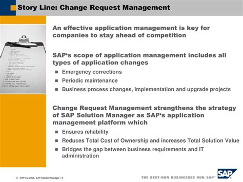 PPT SAP Solution Manager Change Request Management PowerPoint Presentation ID 5597069
