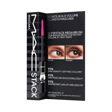 Mac Macstack Mascara Mega Brush Men Black Flannels