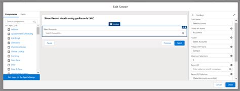 salesforce fact 729 lwc getrecords in screen flow