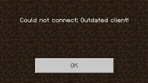 How To Fix Couldnt Connect To Outdated Client Error In Minecraft